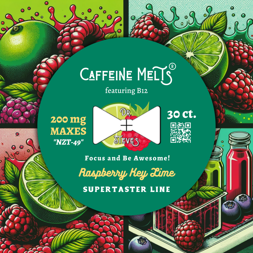 200mg Caffeine Melt® Max Collection – Dr. Steve's Caffeine Melts